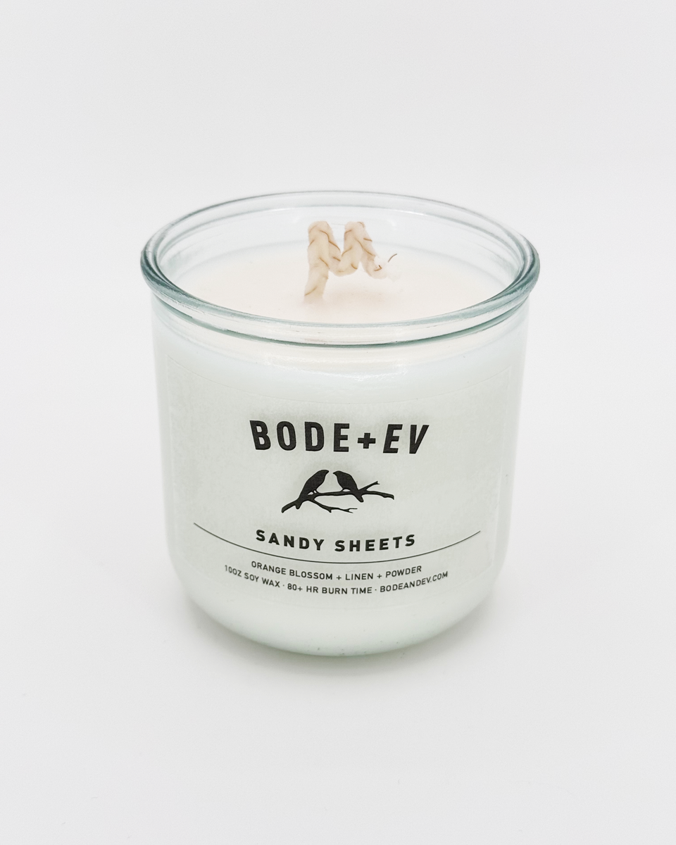 Sandy Sheets: Orange Blossom + Linen + Sandalwood – Bode + Ev